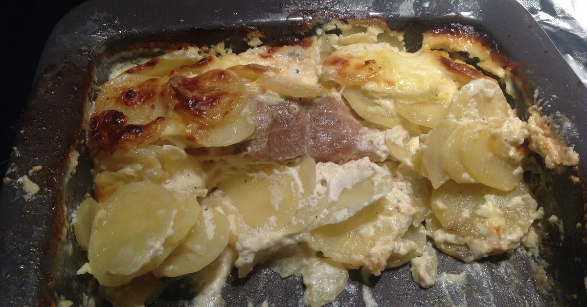 Saumon aux pommes de terre de ma marraine : recette de Saumon aux ...