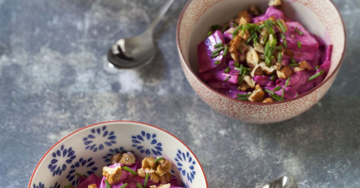 Salade de betteraves aux noix (Grèce) : recette de Salade de betteraves ...