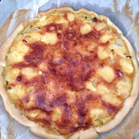 Quiche aux lardons et au gruyère : Recette de Quiche aux lardons et au ...