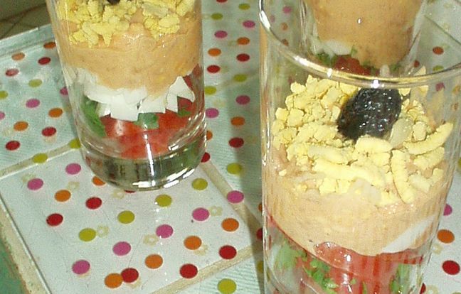 Verrine Oeufs Mimosa Au Thon Recette De Verrine Oeufs Mimosa Au Thon