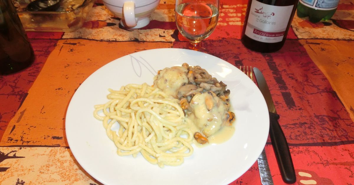 Lotte façon normande : recette de Lotte façon normande