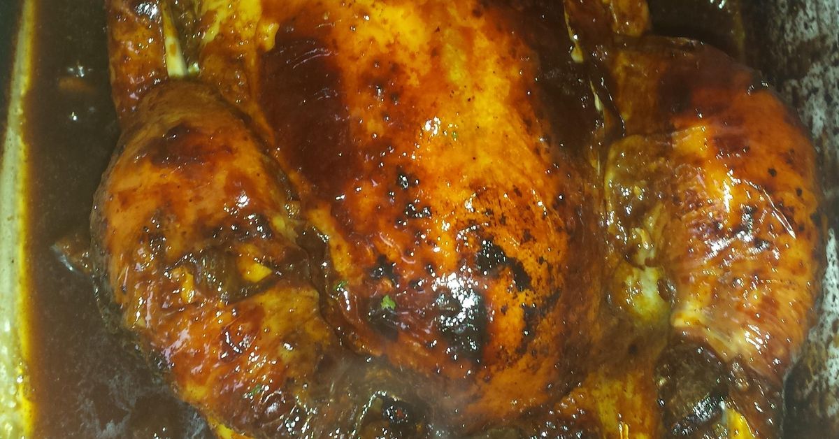 Poulet entier laqué : recette de Poulet entier laqué