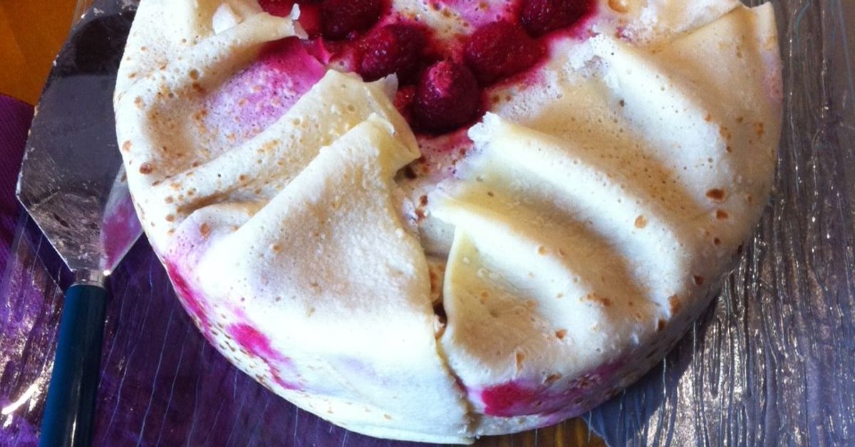 Courchevel ou Gateau de crêpes aux Framboises : recette de Courchevel ...