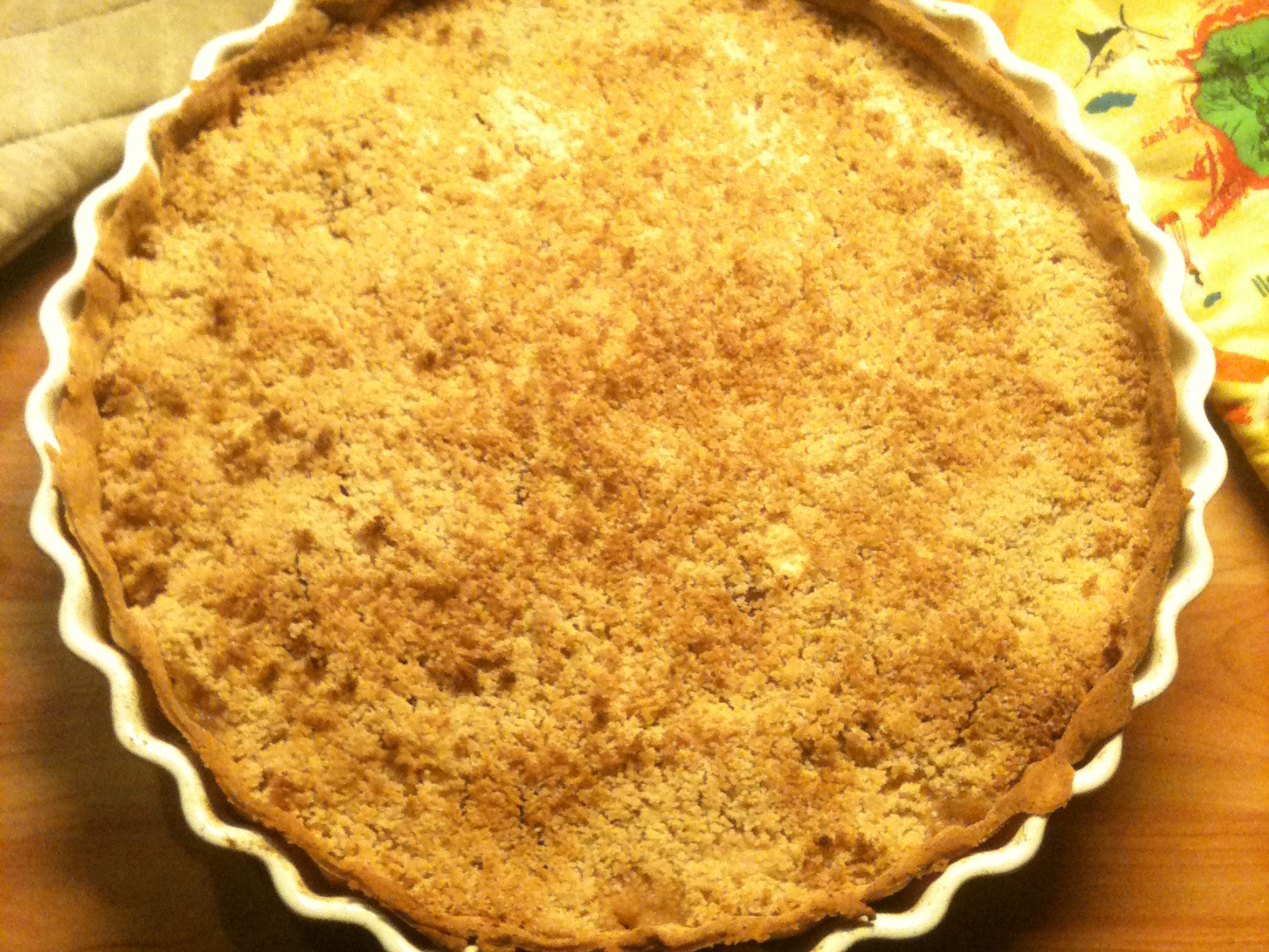 Tarte aux poires façon crumble : Recette de Tarte aux poires façon ...