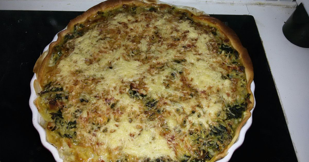 Tarte de blette au chèvre et aux lardons : recette de Tarte de blette ...