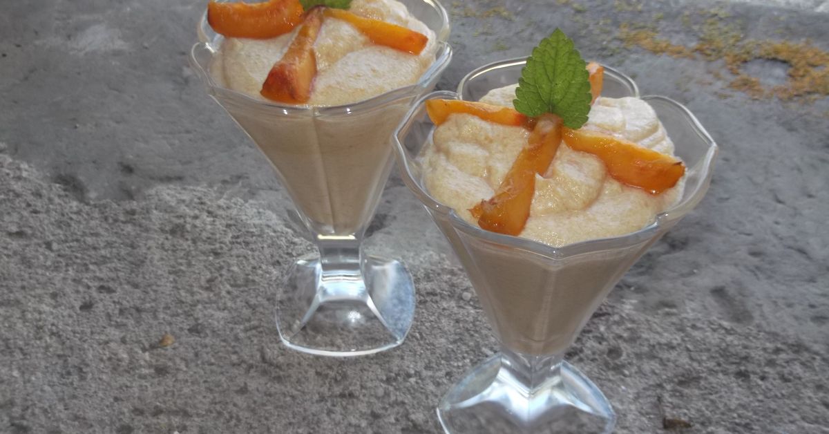 Mousse melon-pêche : recette de Mousse melon-pêche