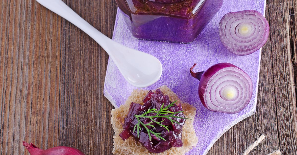 Confiture d'oignons rouges ultra simple : recette de Confiture d ...