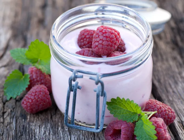 Yaourt framboise : recette de Yaourt framboise