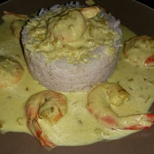 crevettes au curry et lait de coco : Recette de crevettes au curry et ...