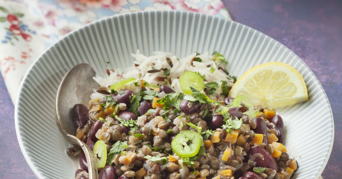 Lentilles et haricots rouges à l'indienne : recette de Lentilles et ...