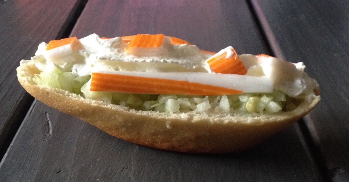 Petit bateau concombre surimi : recette de Petit bateau concombre surimi