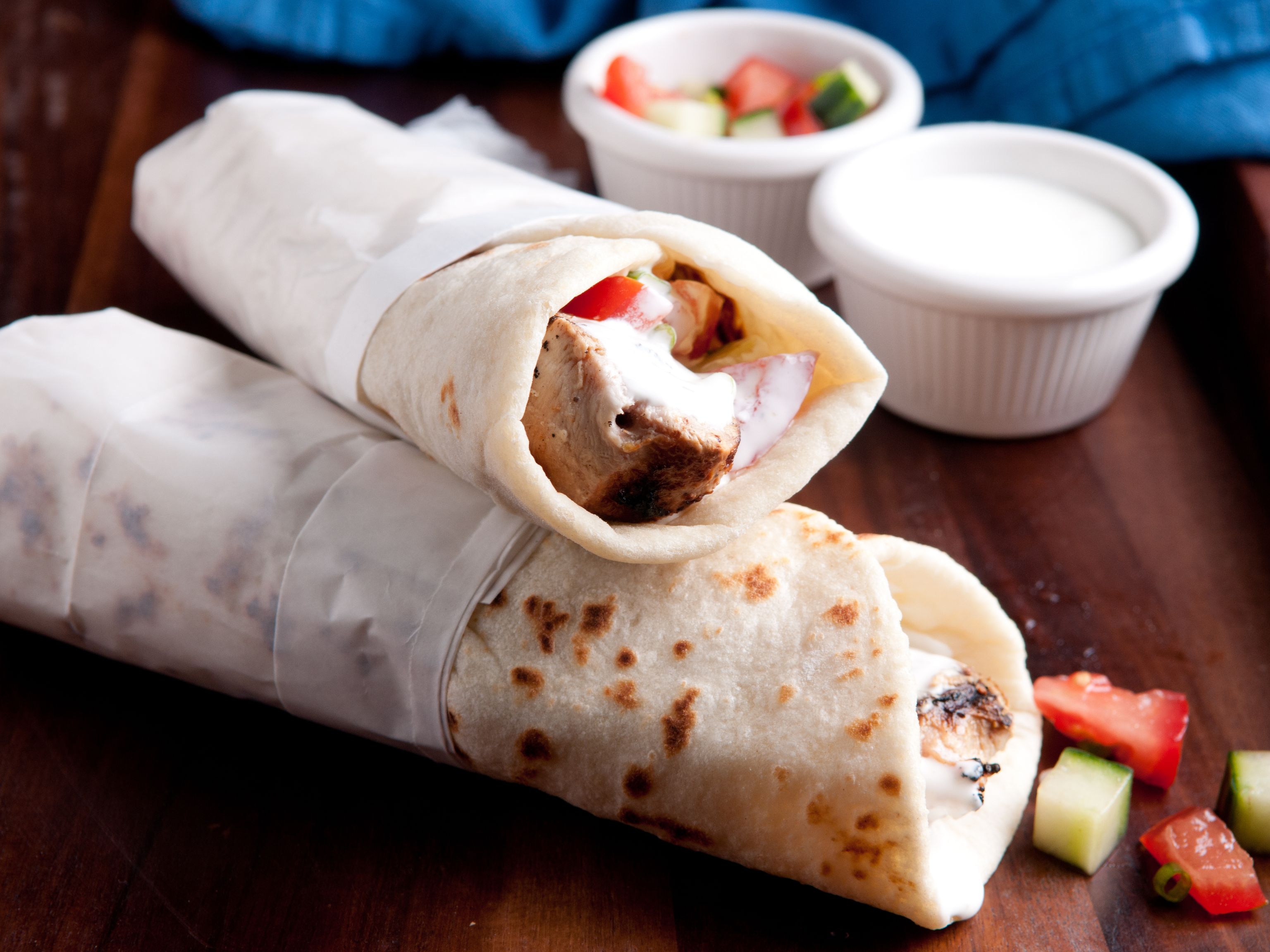 Chawarma au poulet : Recette de Chawarma au poulet - Marmiton