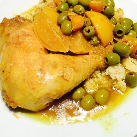 Poulet aux olives vertes : Recette de Poulet aux olives vertes - Marmiton
