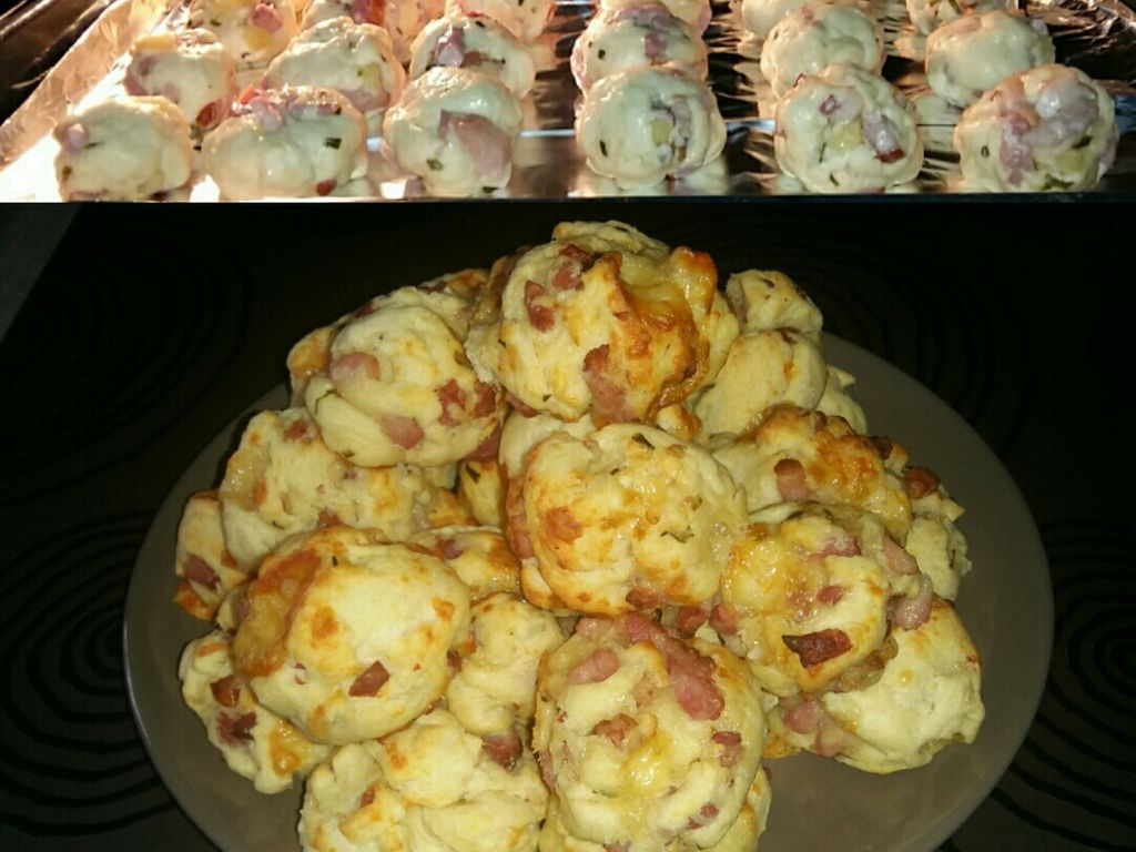 Pains individuels aux lardons et comté : Recette de Pains individuels ...