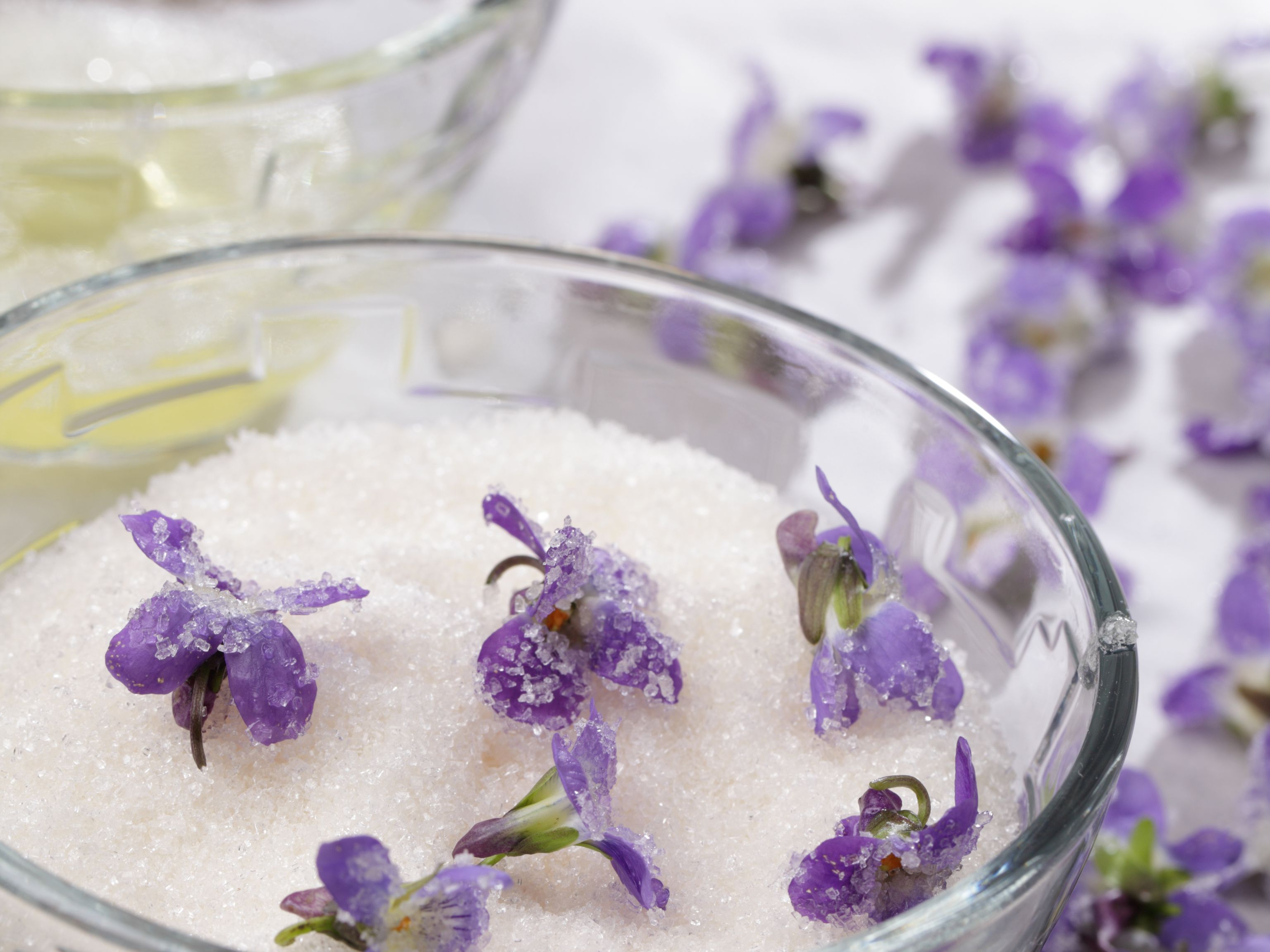 Violettes cristallisées : Recette de Violettes cristallisées - Marmiton