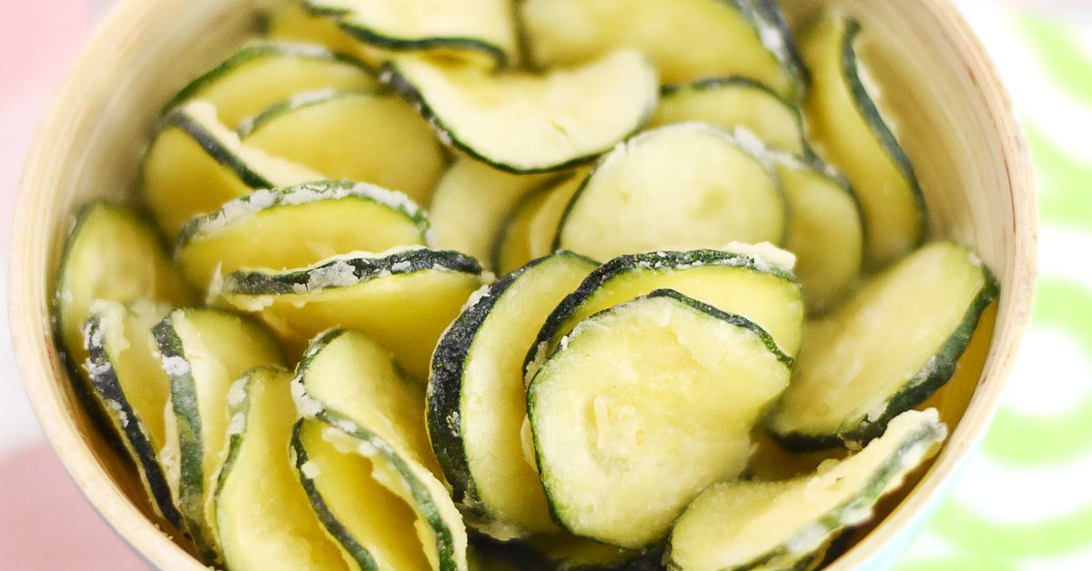chips de courgette : recette de chips de courgette