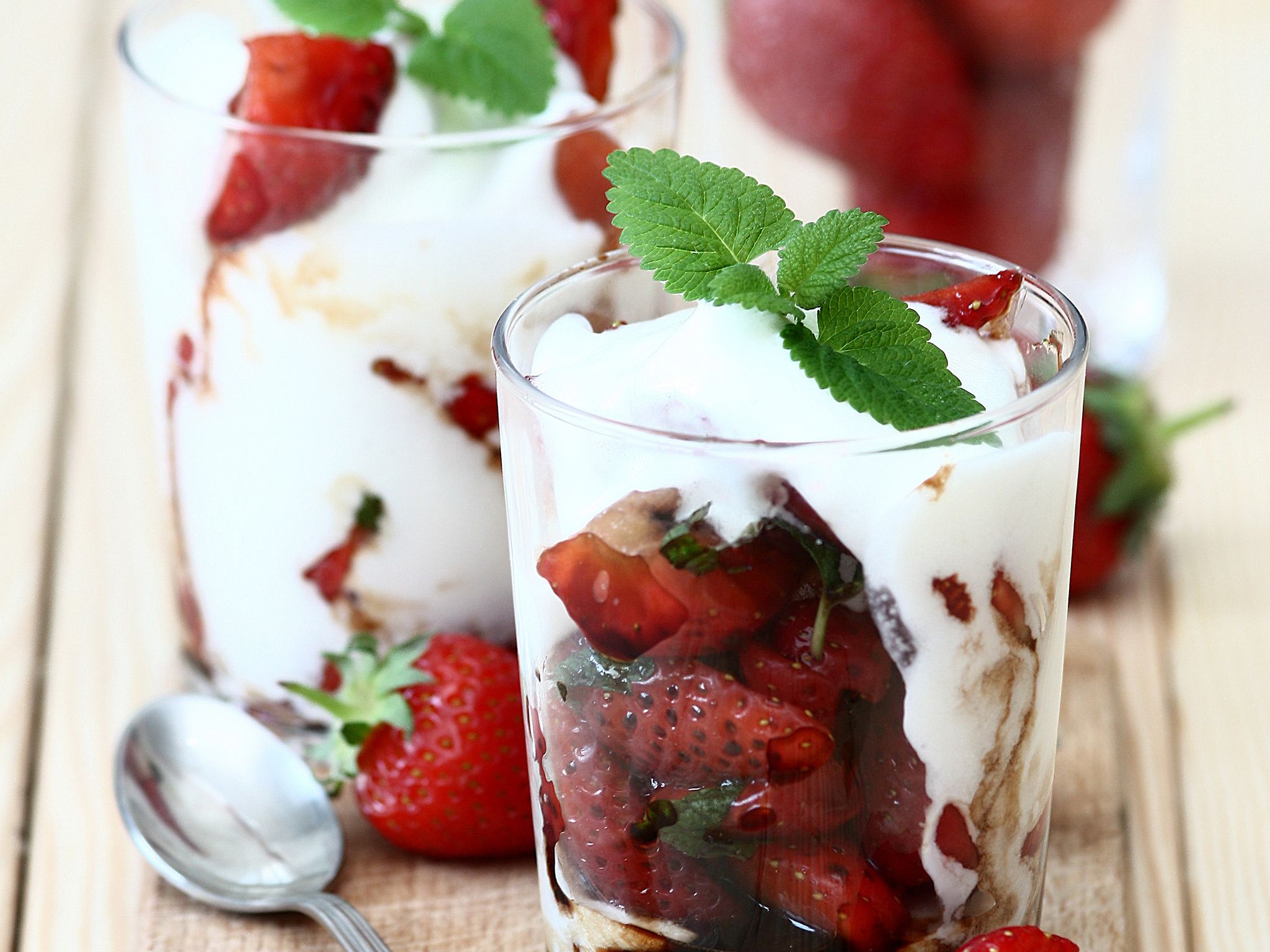 Verrine fraises : Recette de Verrine fraises - Marmiton