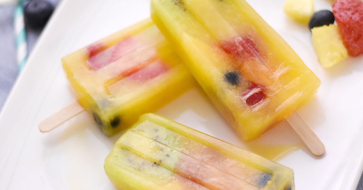 Esquimau aux fruits et au jus d'orange : recette de Esquimau aux fruits ...