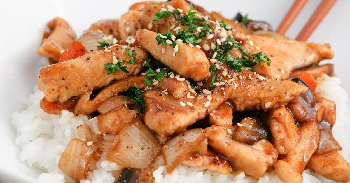 Riz au poulet et aux champignons shiitake (Japon) : recette de Riz au ...
