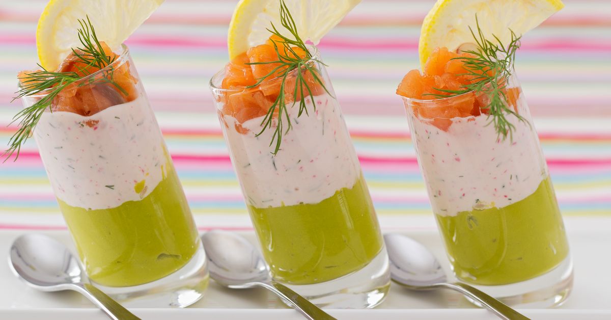Verrine Double Mousse Avocat Et Surimi Recette De Verrine Double