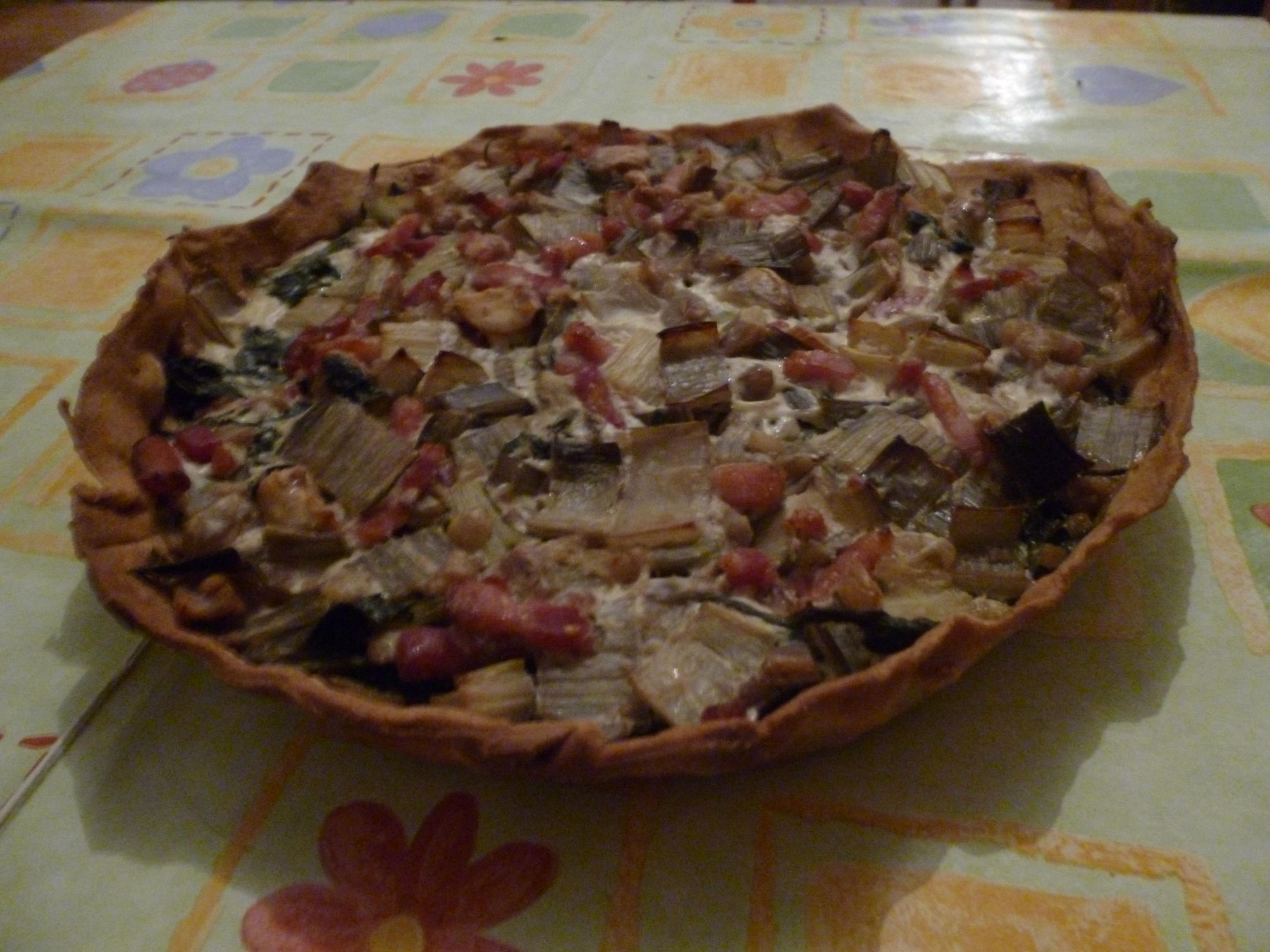 Tarte aux blettes, châtaignes et lardons : Recette de Tarte aux blettes ...