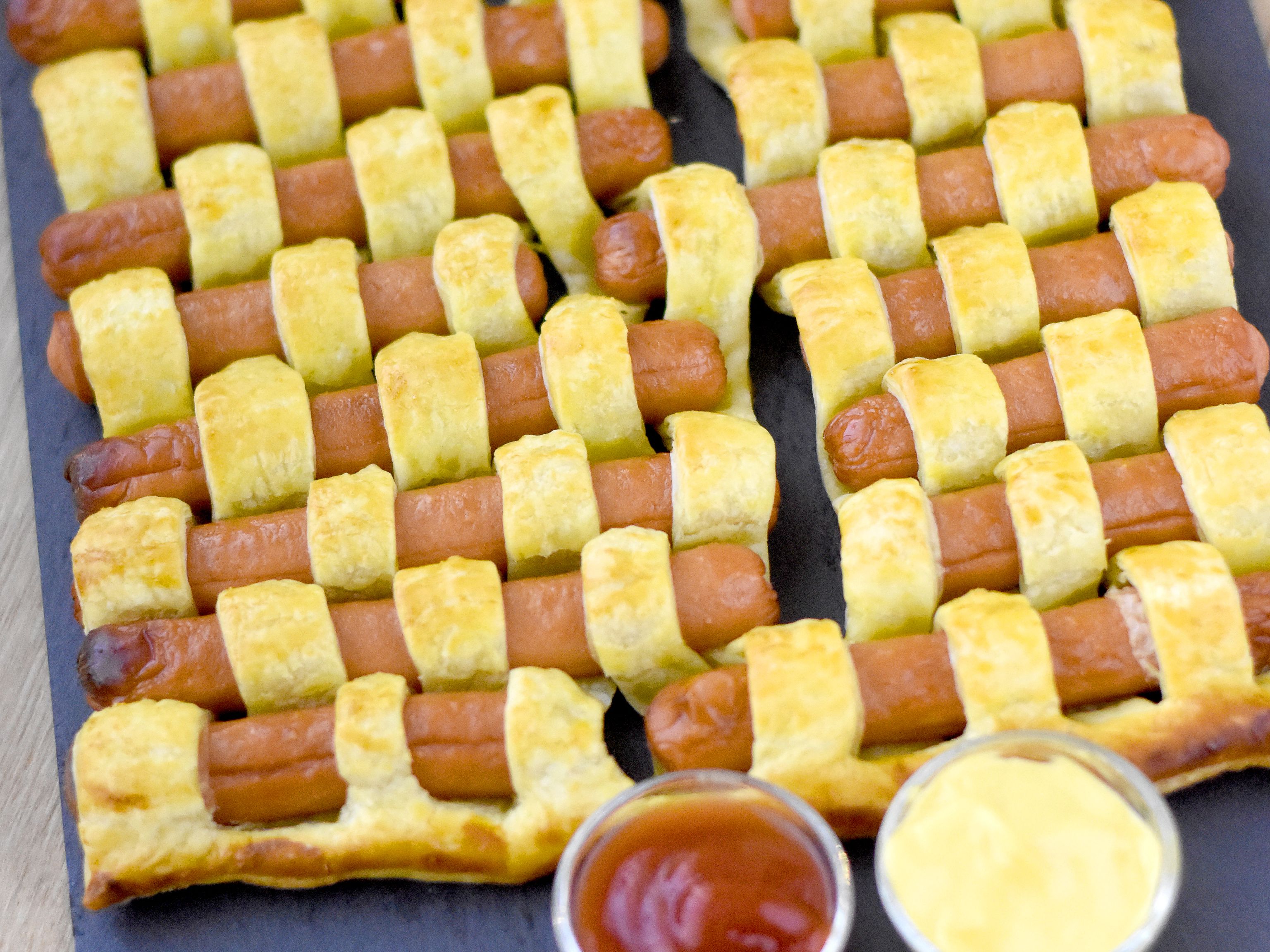 Damier feuilleté de knacki : Recette de Damier feuilleté de knacki ...