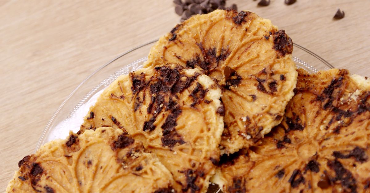Gaufre façon cookie : recette de Gaufre façon cookie