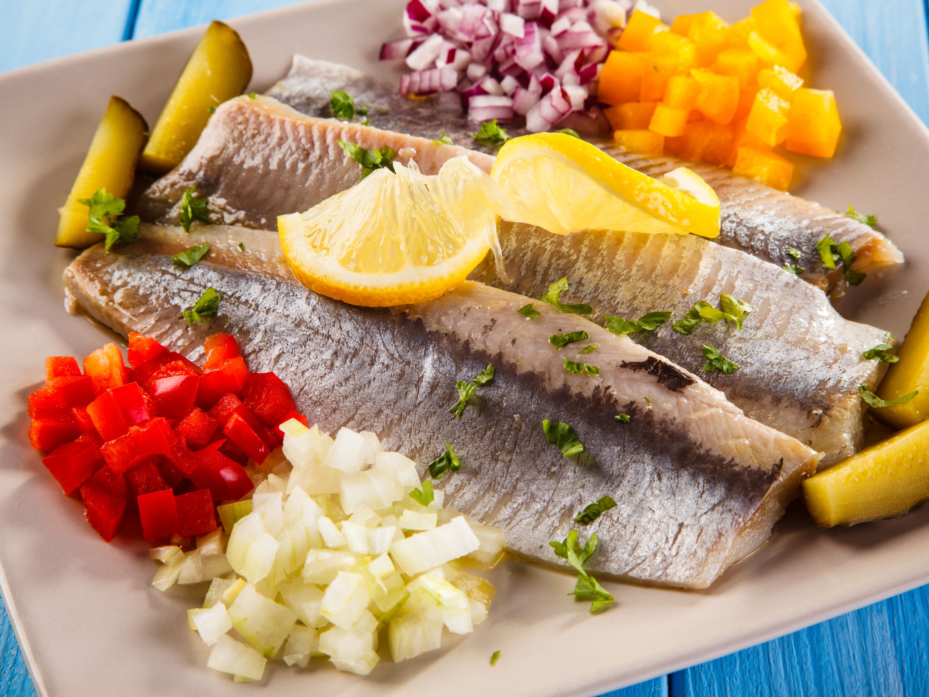 Harengs marinés : Recette de Harengs marinés - Marmiton