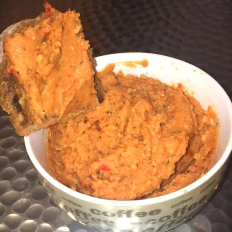 Houmous aux poivrons grillés : Recette de Houmous aux poivrons grillés ...