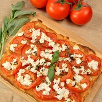 Tarte à la tomate et au chèvre : Recette de Tarte à la tomate et au ...