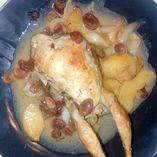 Cailles braisées au miel et aux raisins : Recette de Cailles braisées ...