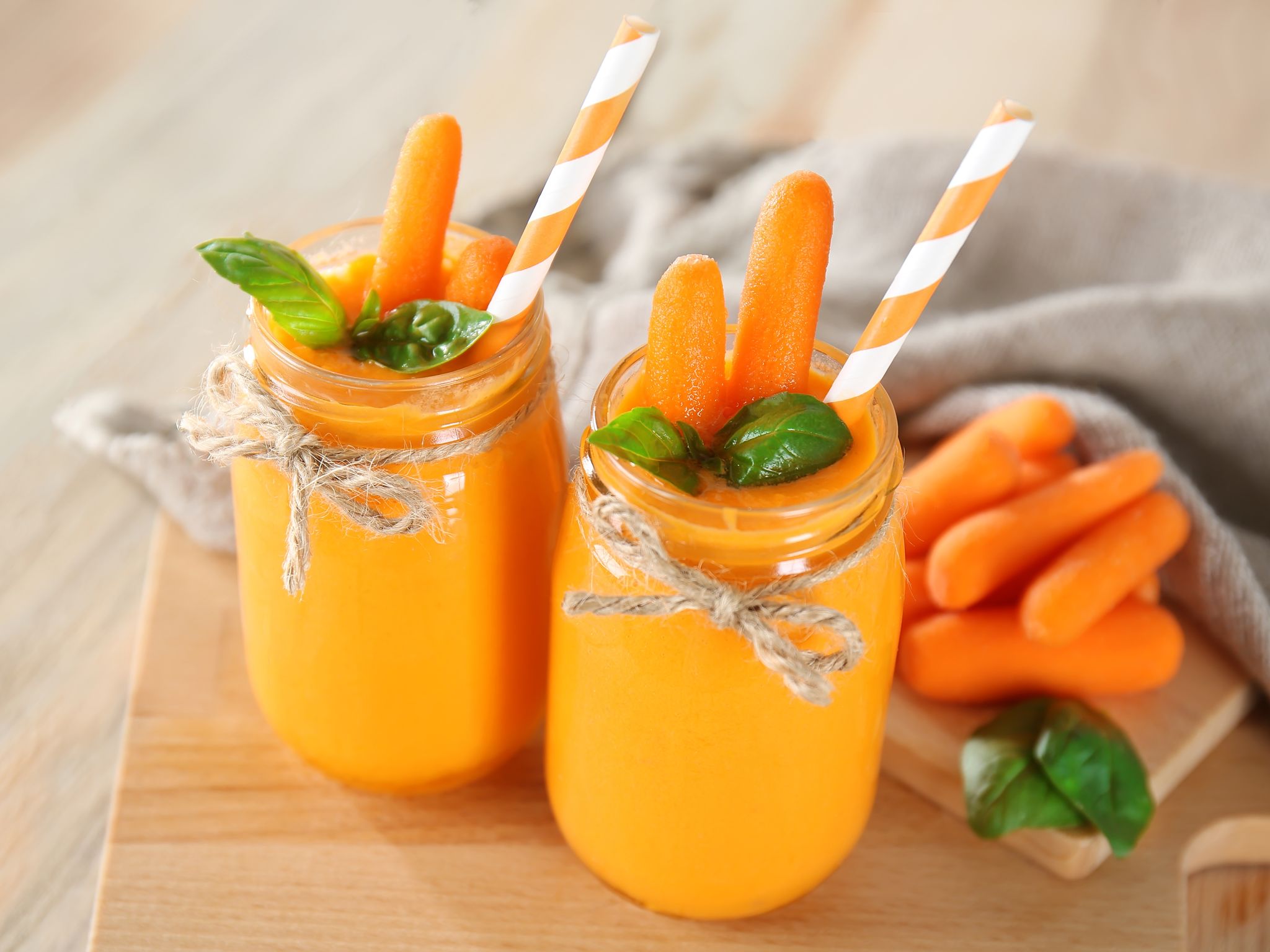 Jus de carottes au yaourt : Recette de Jus de carottes au yaourt - Marmiton