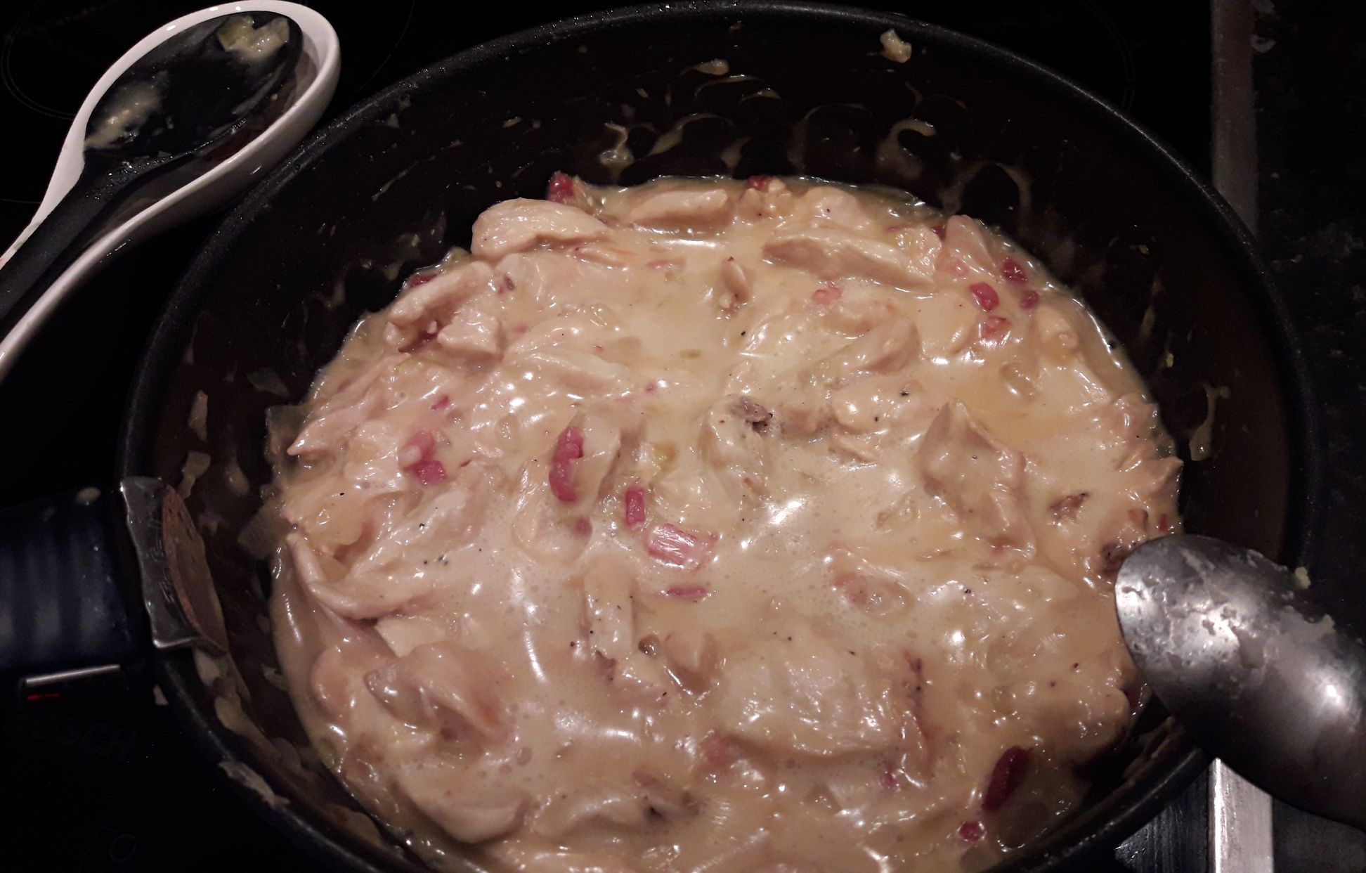 Emincé de poulet au munster : Recette de Emincé de poulet au munster ...