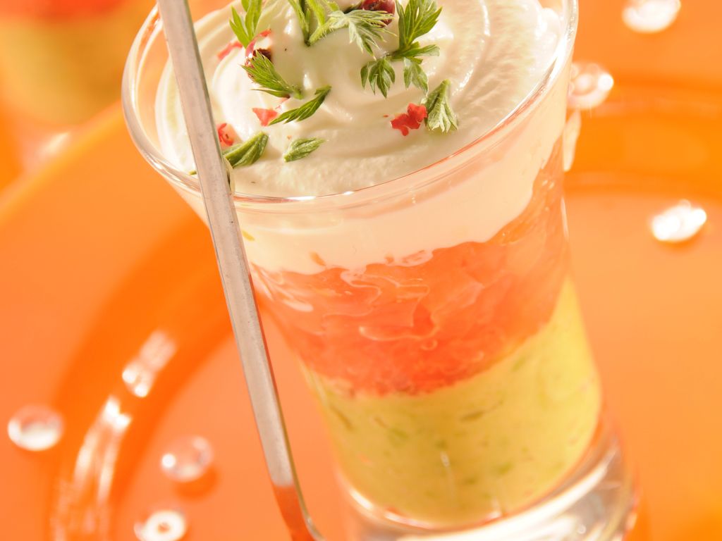 Verrines De Saumon Avocats Pamplemousse Recette De Verrines De
