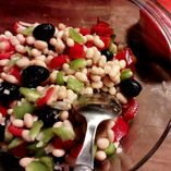 Salade composé aux haricots blancs : Recette de Salade composé aux ...