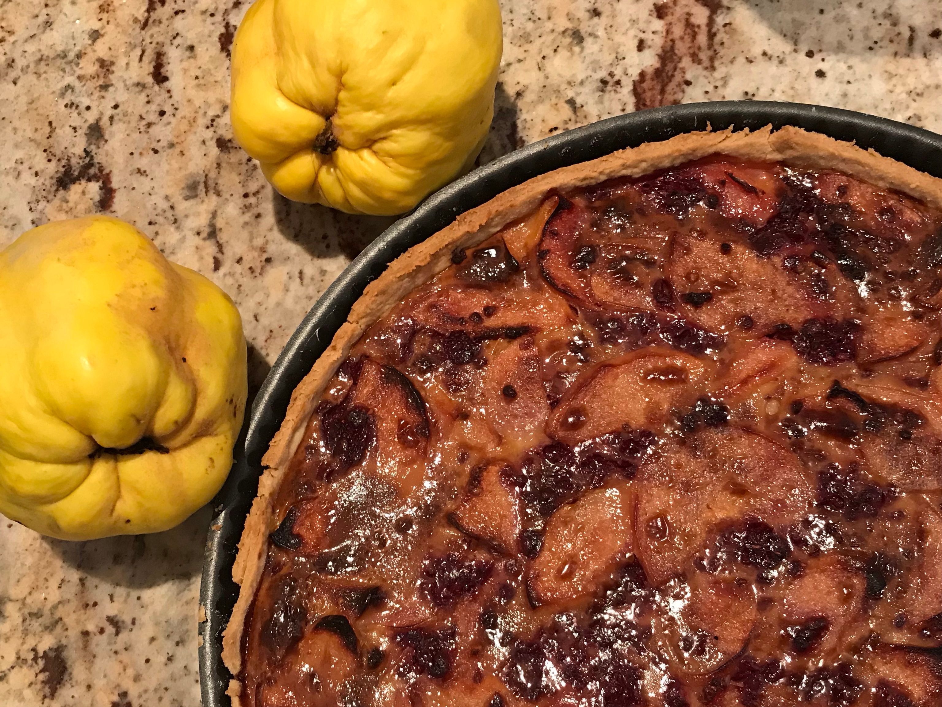 tarte coings et framboises : Recette de tarte coings et framboises ...