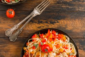 Spaghetti au poulet faciles : Recette de Spaghetti au poulet faciles ...