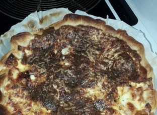 Quiche tomates, lardon, mozzarella : Recette de Quiche tomates, lardon ...