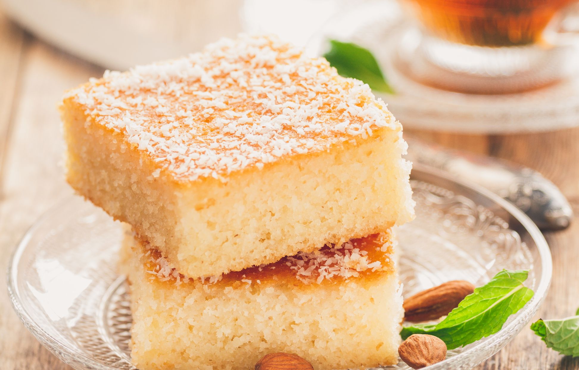 Irmik tatlisi (gâteau Turc) : Recette de Irmik tatlisi (gâteau Turc ...