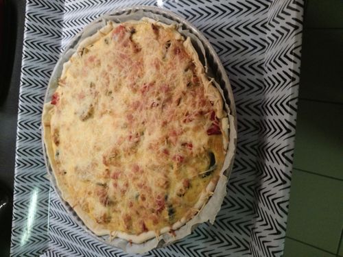 Quiche provençale au poulet : Recette de Quiche provençale au poulet ...