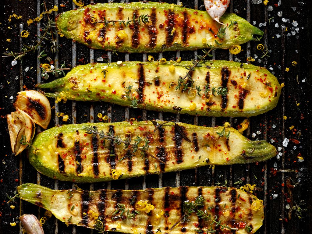 courgettes marinées sur le grill : Recette de courgettes marinées sur ...