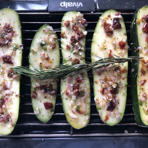 courgettes marinées sur le grill : Recette de courgettes marinées sur ...