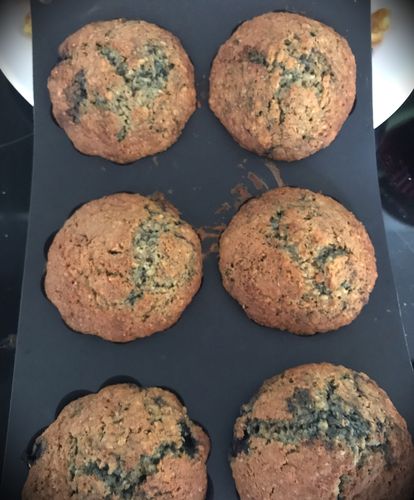 Muffins aux myrtilles fraîches : Recette de Muffins aux myrtilles ...