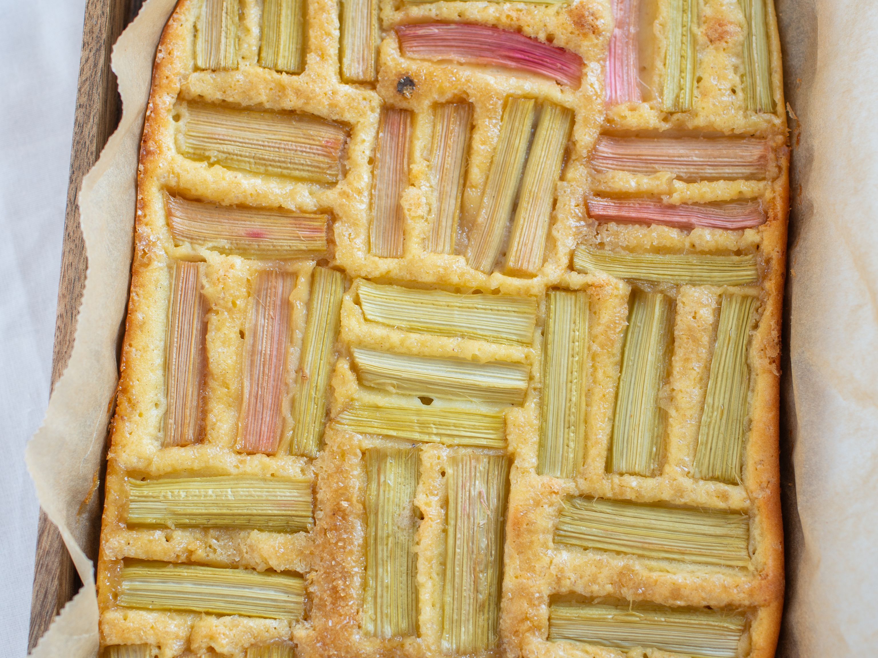 tarte à la rhubarbe et aux amandes : Recette de tarte à la rhubarbe et ...