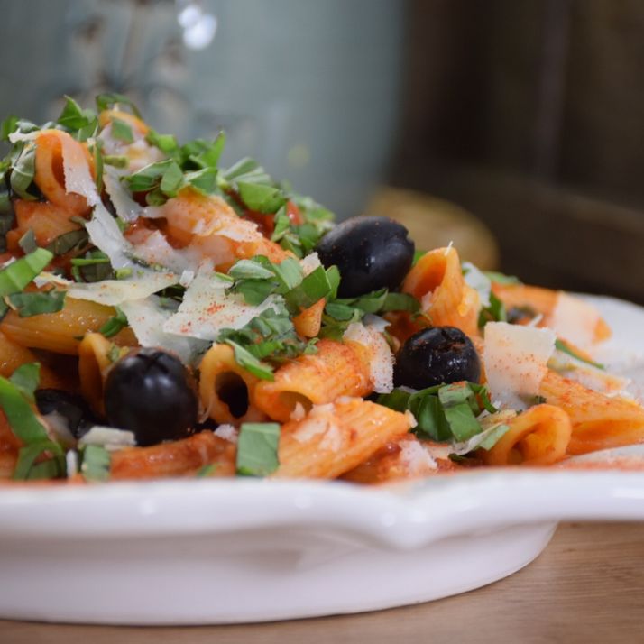 Penne all'arrabbiata en 20 minutes