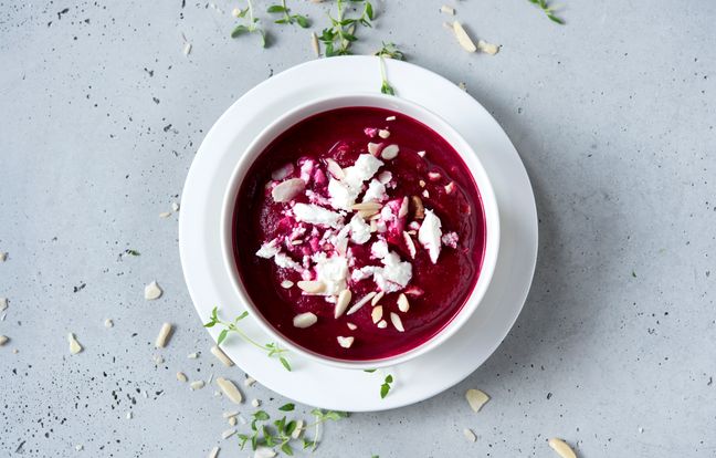 velouté froid de betteraves au cooking chef : Recette de velouté froid ...