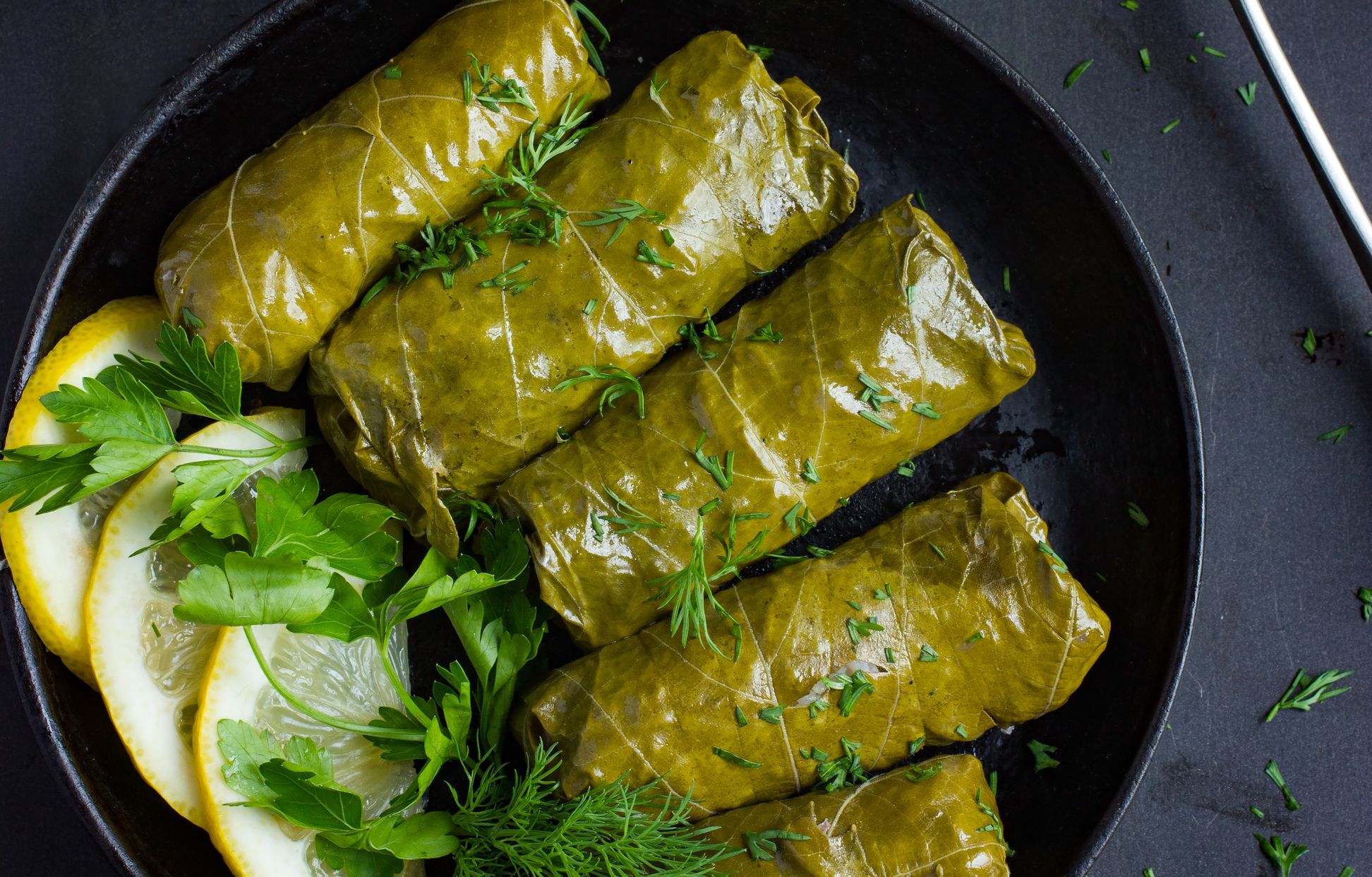 dolmas (feuille de vigne) au cooking chef : Recette de dolmas (feuille ...