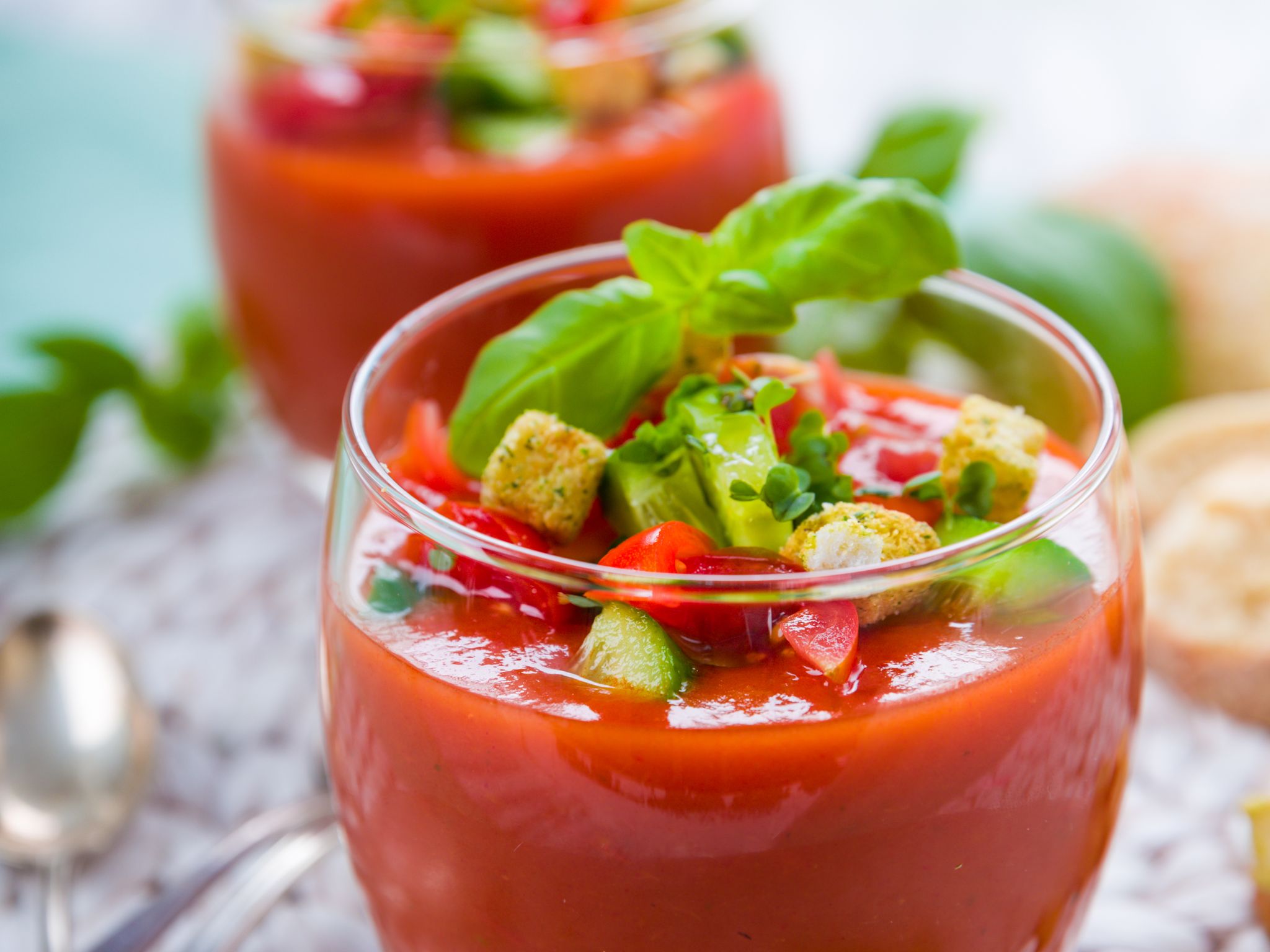gaspacho express au thermomix : Recette de gaspacho express au ...