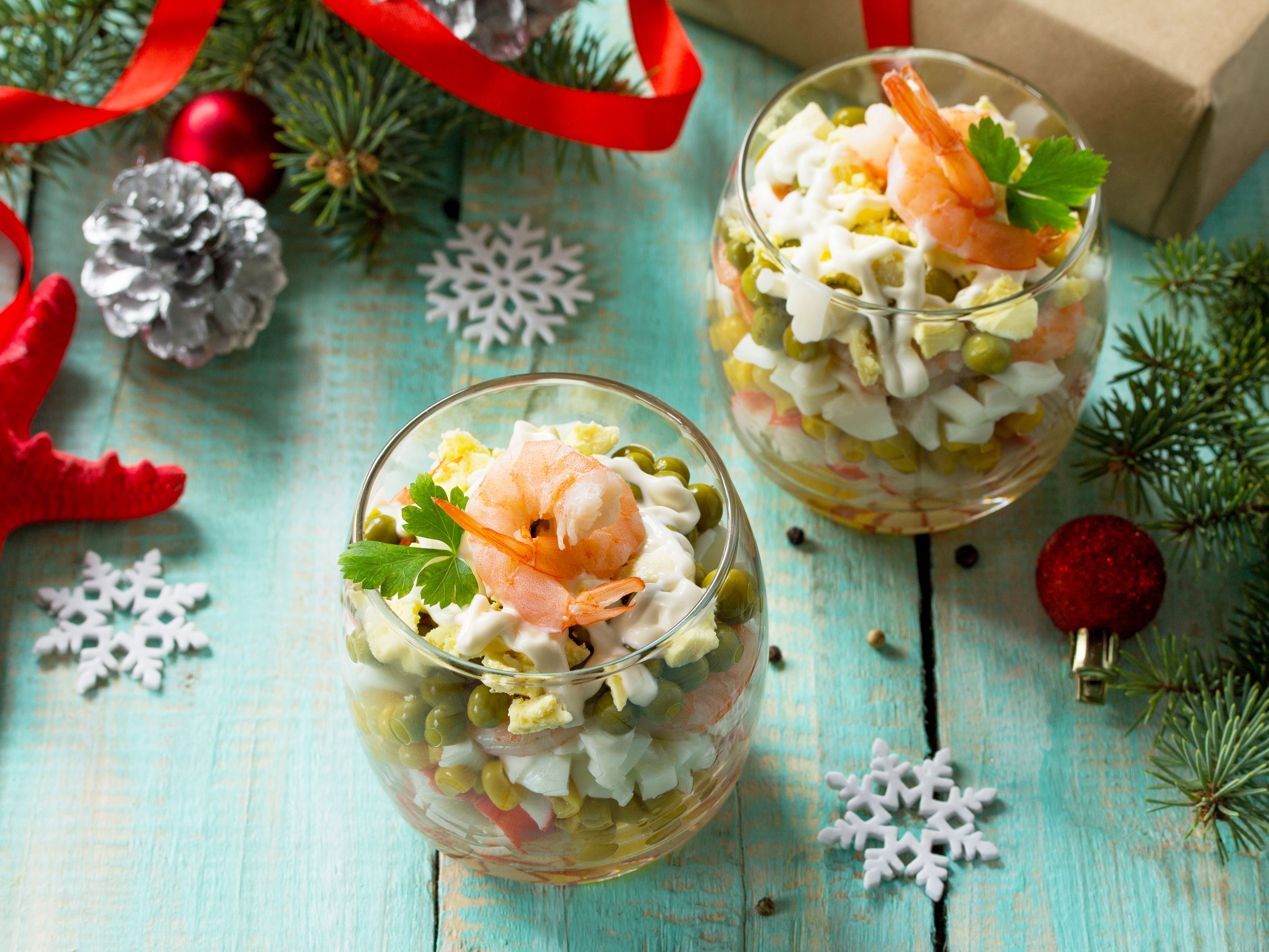 verrines apéritives surimi, crevettes, petits pois : Recette de ...