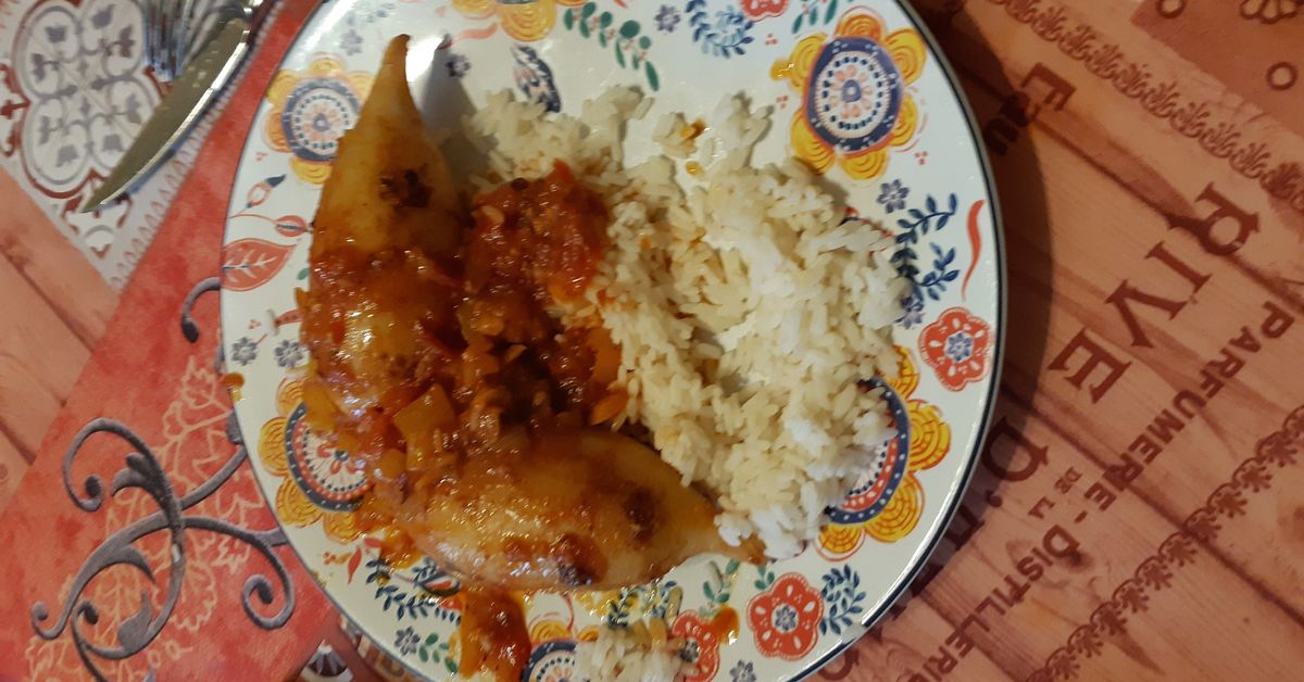 Calamar farci aux produits de la mer : recette de Calamar farci aux ...